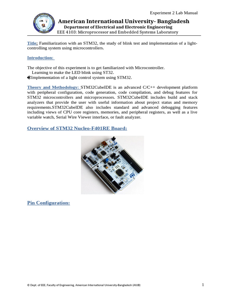 MAES_Lab_Experiment 2 | PDF | Microcontroller | Computer Architecture