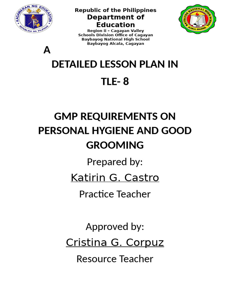 GMP on Personal Hygiene & Grooming | PDF | Personal Protective ...