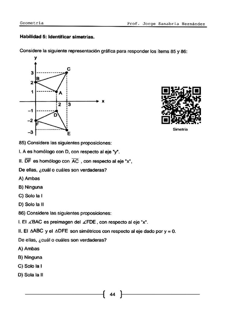 Ejercicios Simetría | PDF