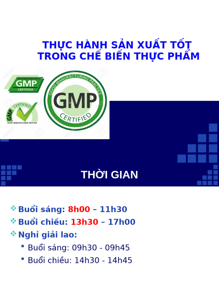 1.GMP - Tool (1) | PDF