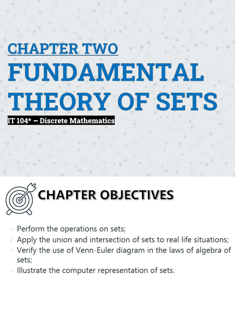 CHAPTER-2-PART-2-FUNDAMENTAL-THEORY-OF-SETS | PDF | Set (Mathematics) | Algebra