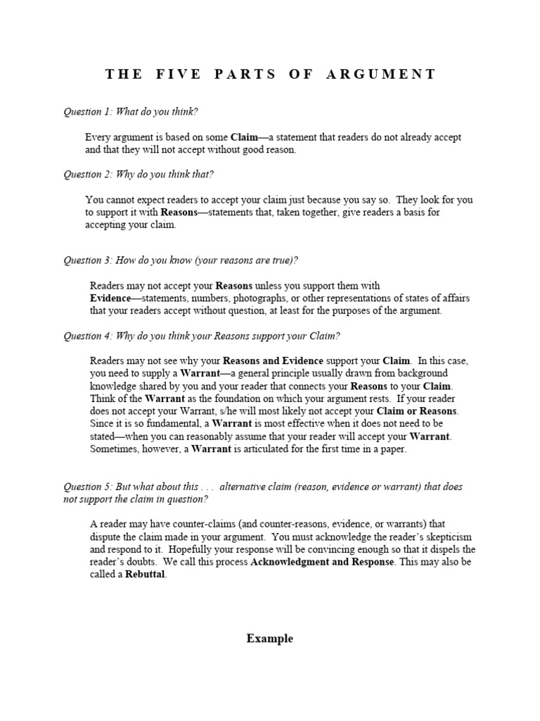 Argument Essentials Explained | PDF | Argument | Reason