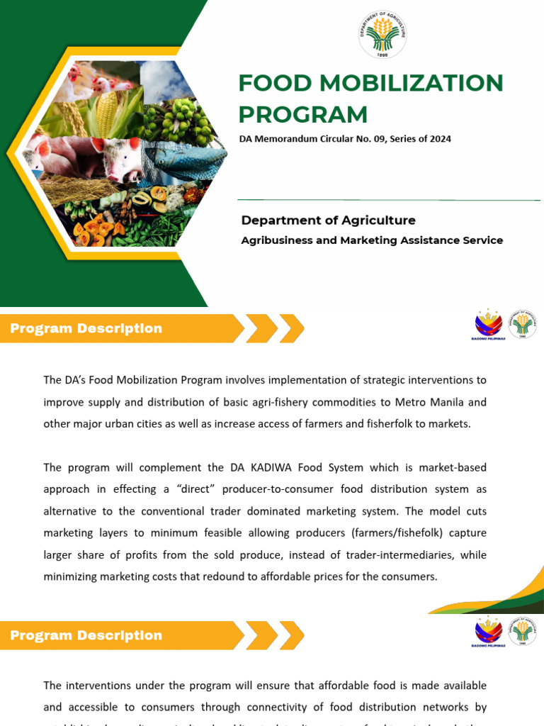 Food Mobilization Program | PDF | Logistics | Agriculture
