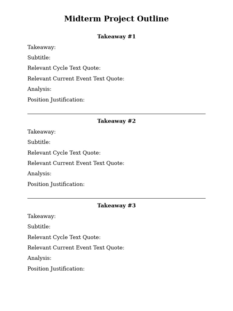 Midterm Project Outline | PDF