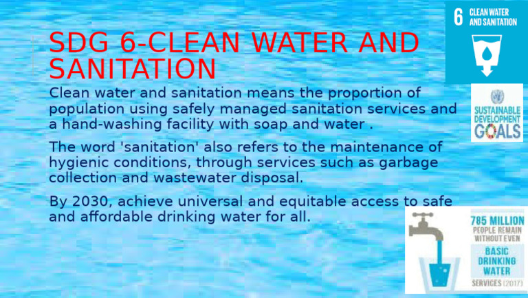 Clean Water and Sanitation Goals | PDF