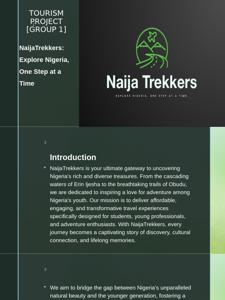Tourism Project (Group 1) | PDF | Tourism | Nigeria