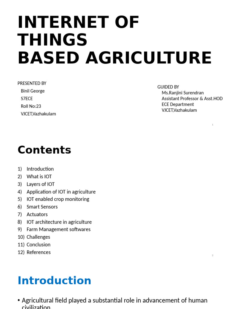 Iot Based Agriculture Pdf Internet Of Things Computer Network