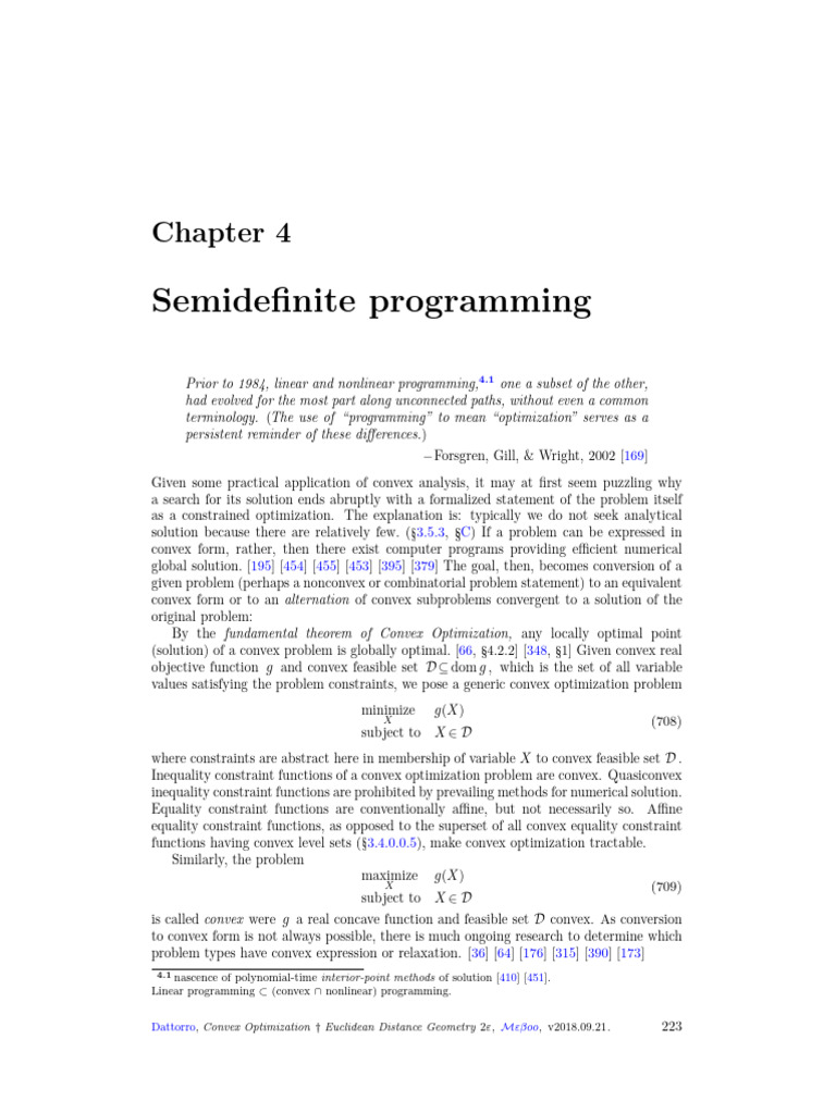 semip | PDF | Mathematical Optimization | Linear Programming