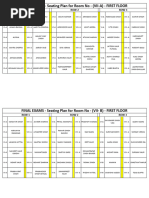 Annual Examination 2024-25 Seating Plan | PDF