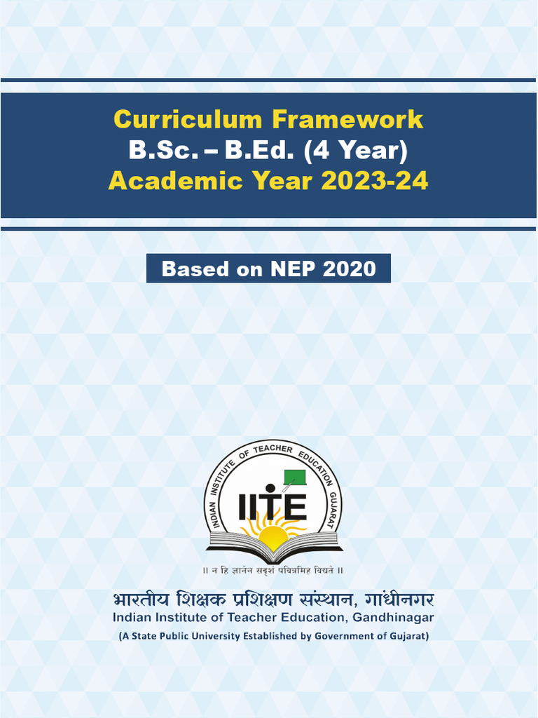 B.Sc.-B.Ed. Curriculum Framework 2023 | PDF | Mathematical Analysis ...