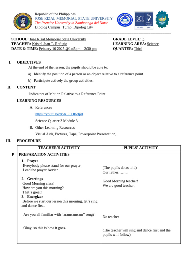 5es Lesson Plan - Science 3 | PDF | Teachers | Behavior Modification