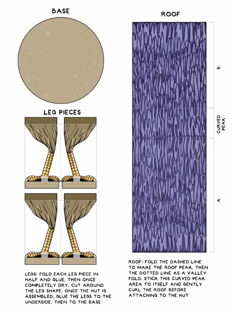 WALKING HUT PAPERCRAFT 1 | PDF