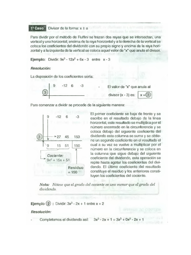 Ruffini 1 | PDF