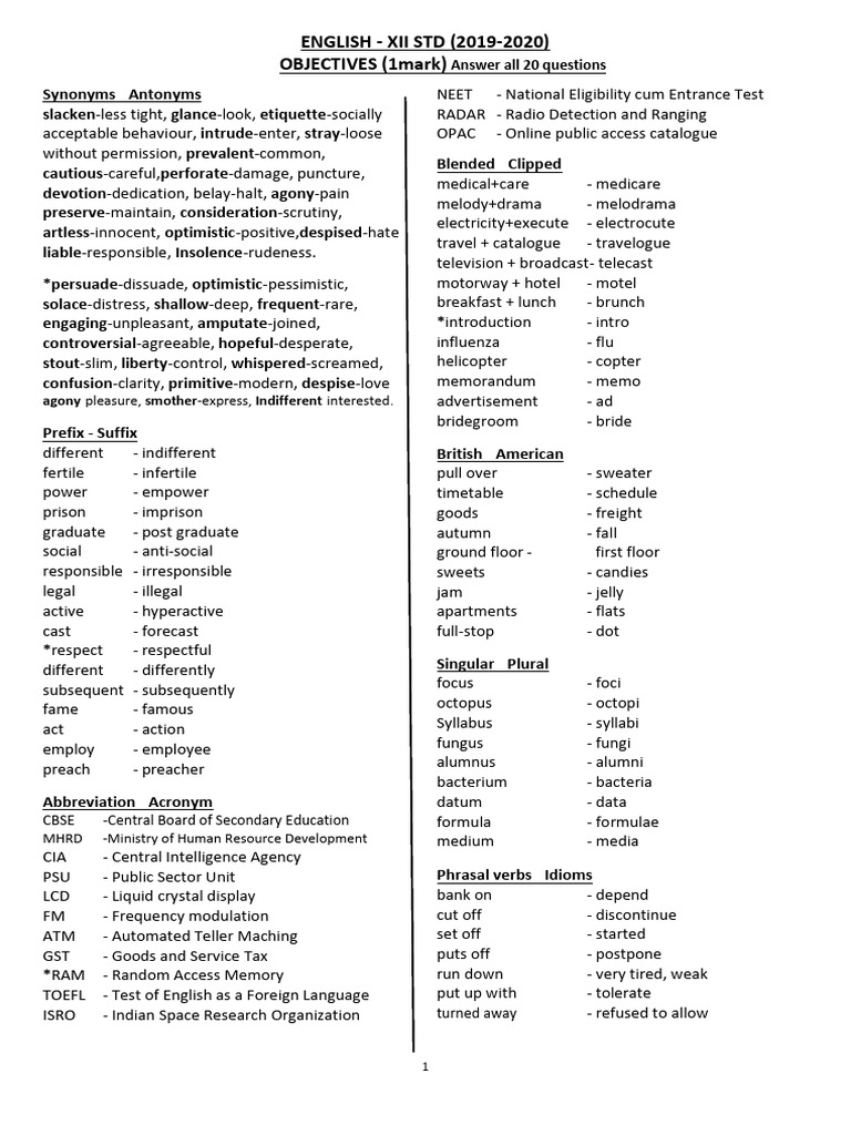 Grade 12 English Language Guide | PDF | Semantic Units | Linguistics