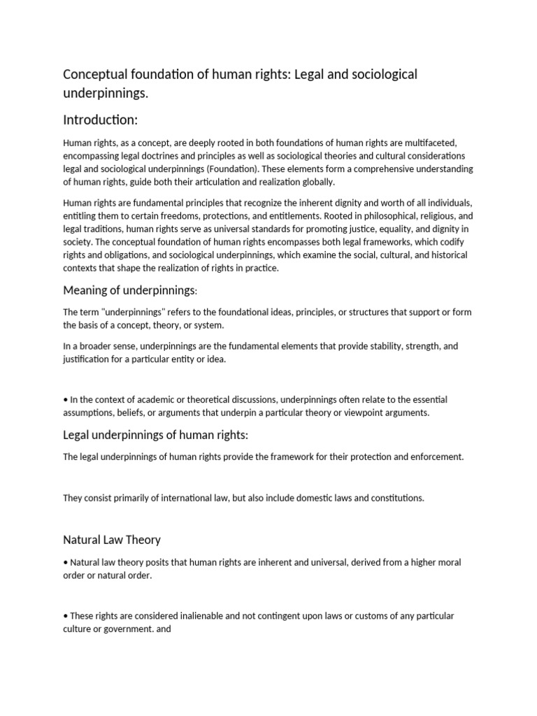 Conceptual Foundation of Human Rights3 | PDF | Human Rights | Rights