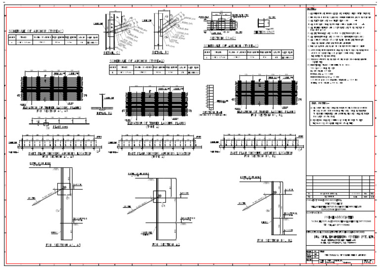 1 .Structural Ga of Soldier Pile & Anchors - (01!03!2025) r0 | PDF