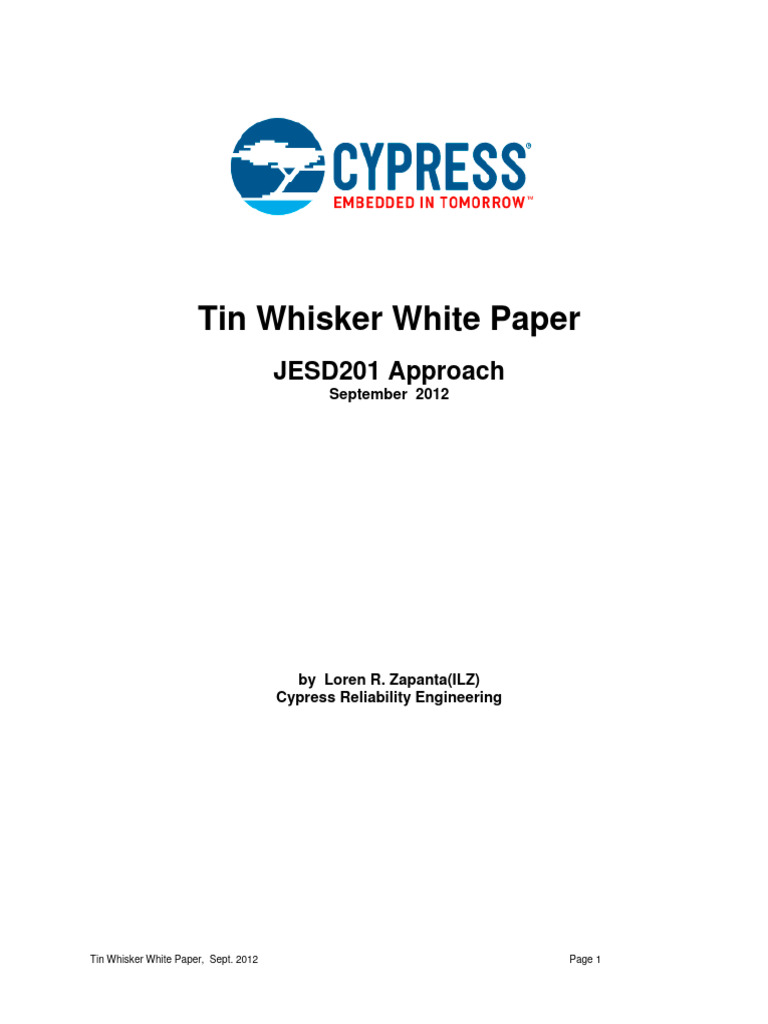 Infineon-Tin Whisker White Paper-Whitepaper-v01 00-EN | PDF | Materials ...