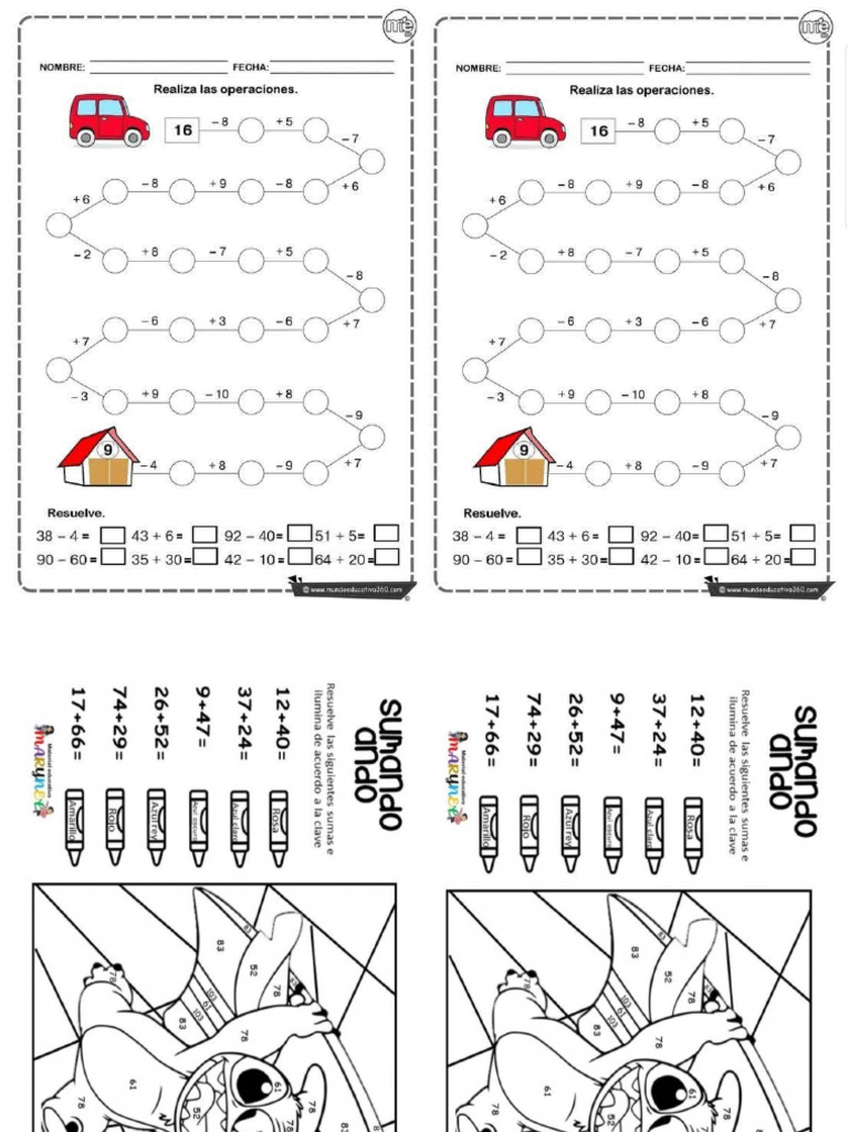 Actividades divertidas para practicar matemáticas con niños | PDF