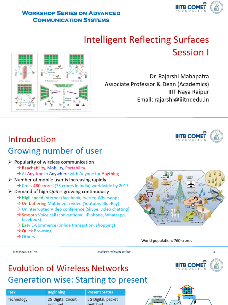 Jio's 5G and Intelligent Reflecting Surfaces | PDF | Computer Network ...