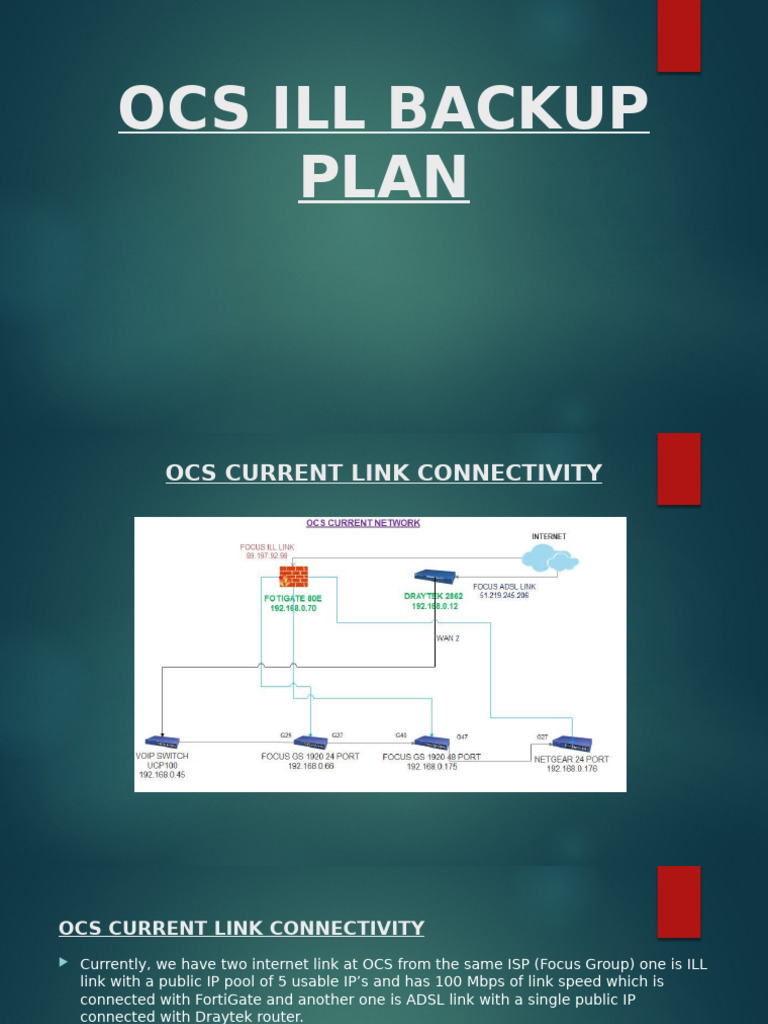 Ocs Ill Backup Plan | PDF