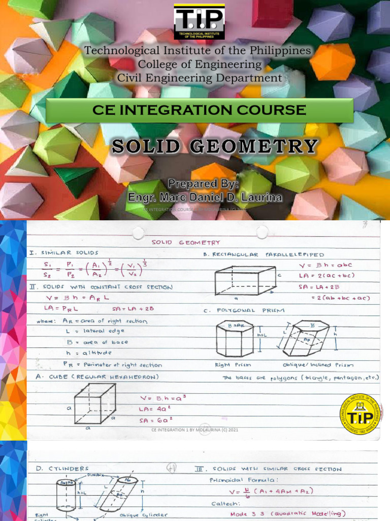Formula - A4 - Solid Geometry | PDF