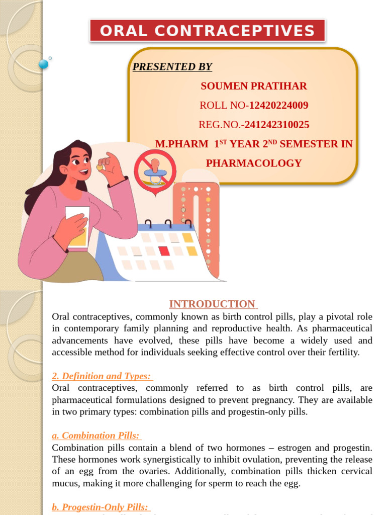Overview of Oral Contraceptives | PDF | Combined Oral Contraceptive ...