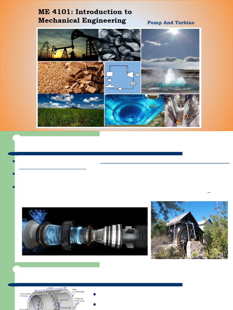 ME4101 - L4 Study of Turbomachinery | PDF | Turbine | Turbomachinery