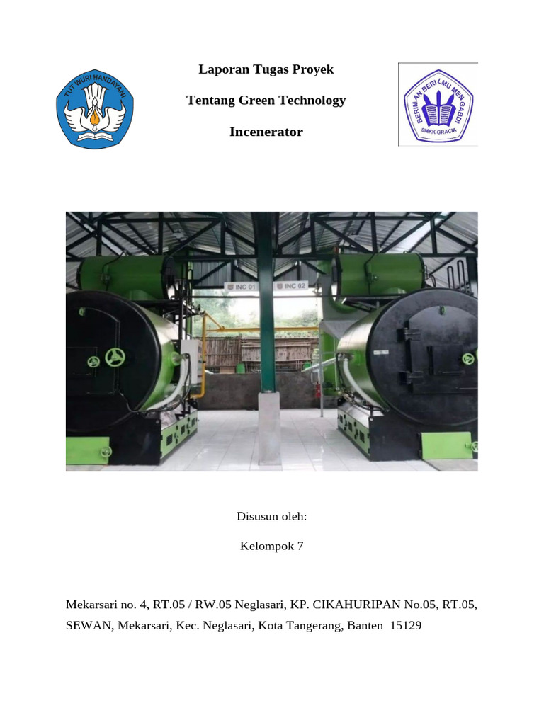 Laporan Tugas Proyek Green Technology Kelompok 7 | PDF