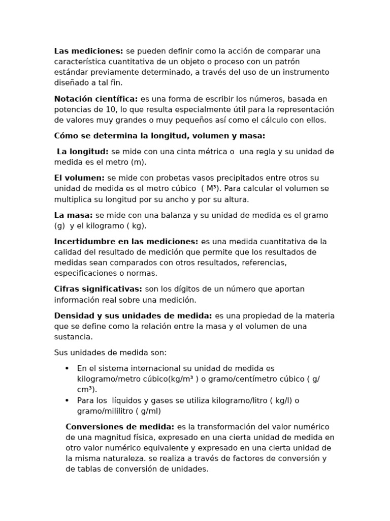 Las Mediciones | PDF