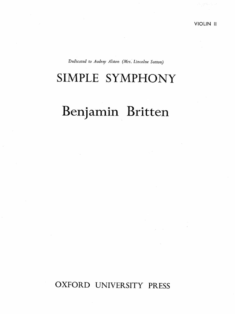 Britten Violino II 0001 | PDF