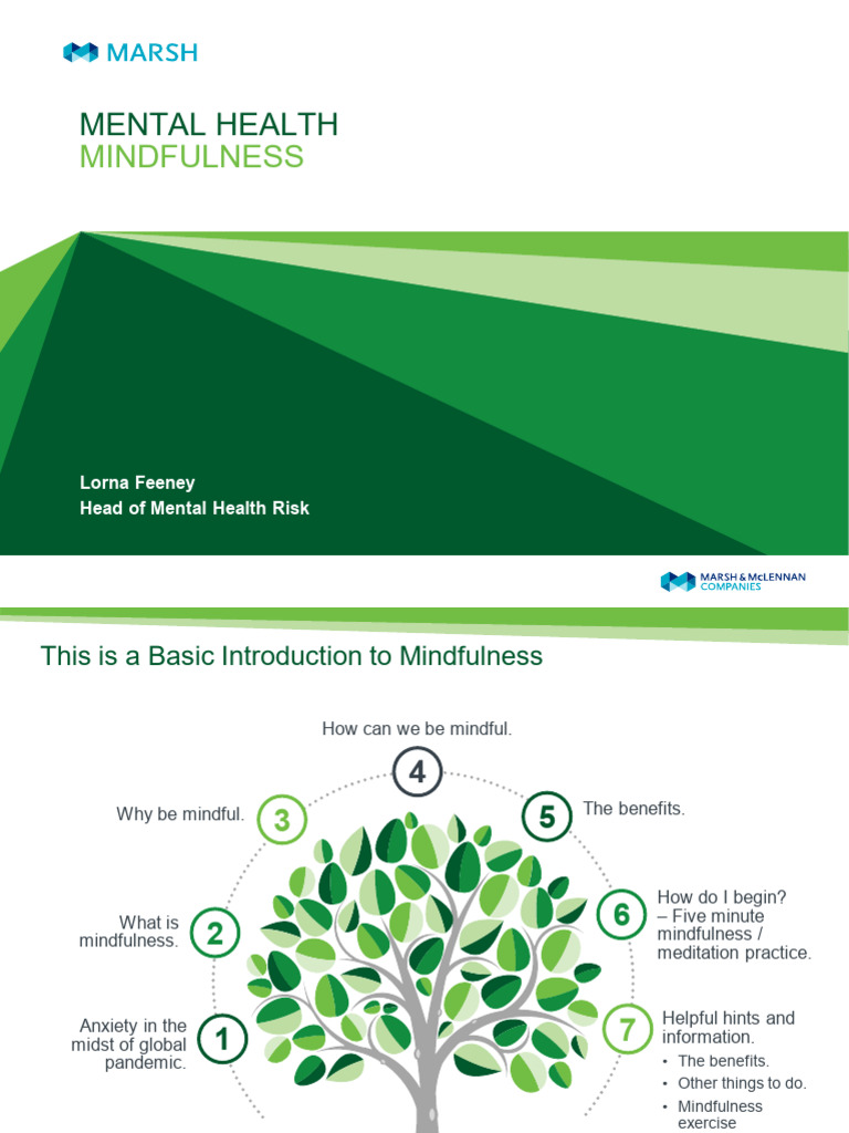 Mindfulness Presentation Marsh | PDF | Mindfulness | Psychology