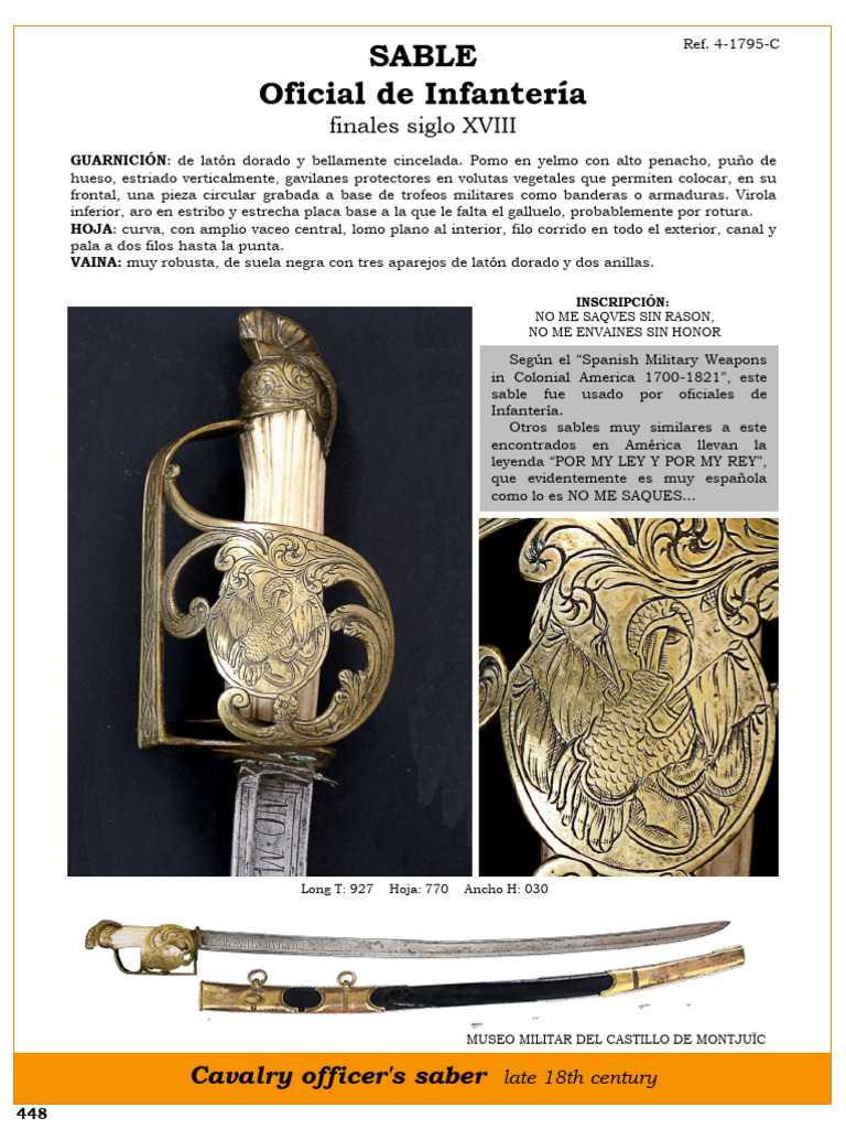 Sable Granadero del Siglo XVIII | PDF