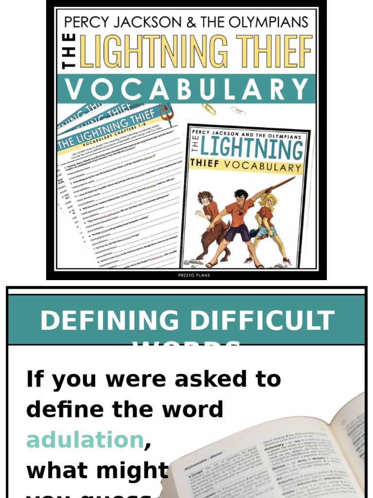1PercyJacksonLightningThiefVocabulary 1738017824 | PDF | Part Of Speech ...