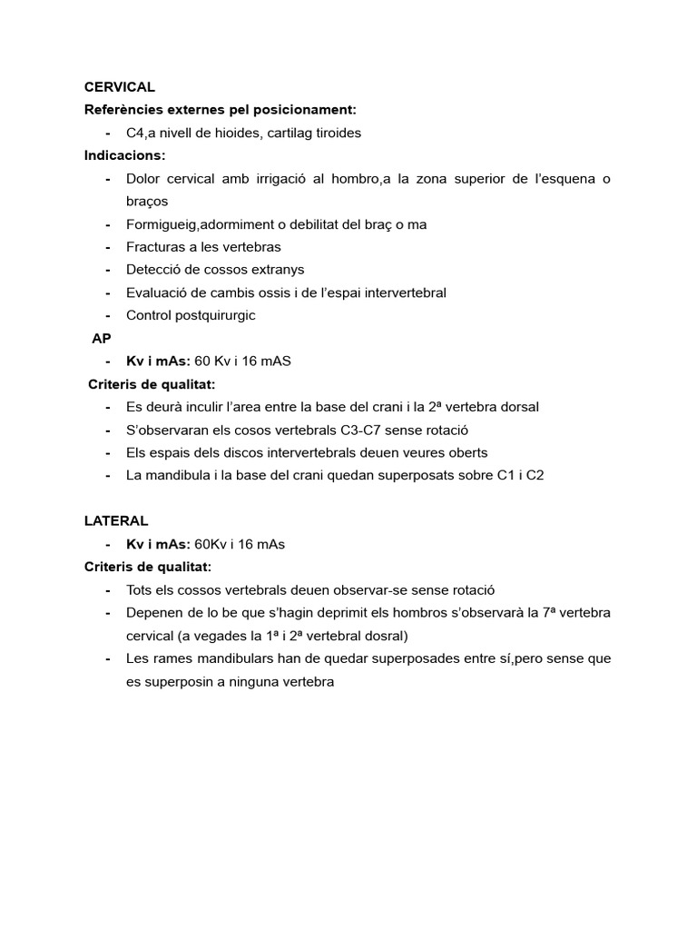 RX Simple Columna Dorsal | PDF