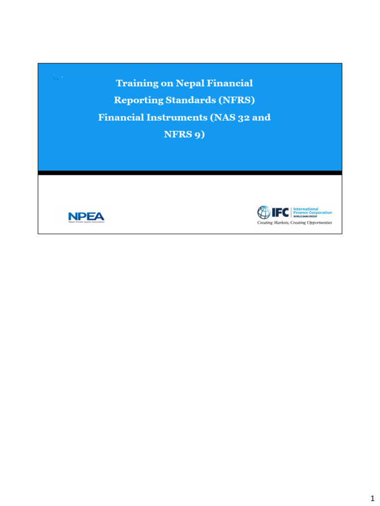 NFRS 32-9-7 Financial Instruments | PDF | Fair Value | Equity (Finance)