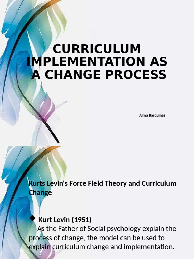 Curriculum Implementation As A Change Process | PDF
