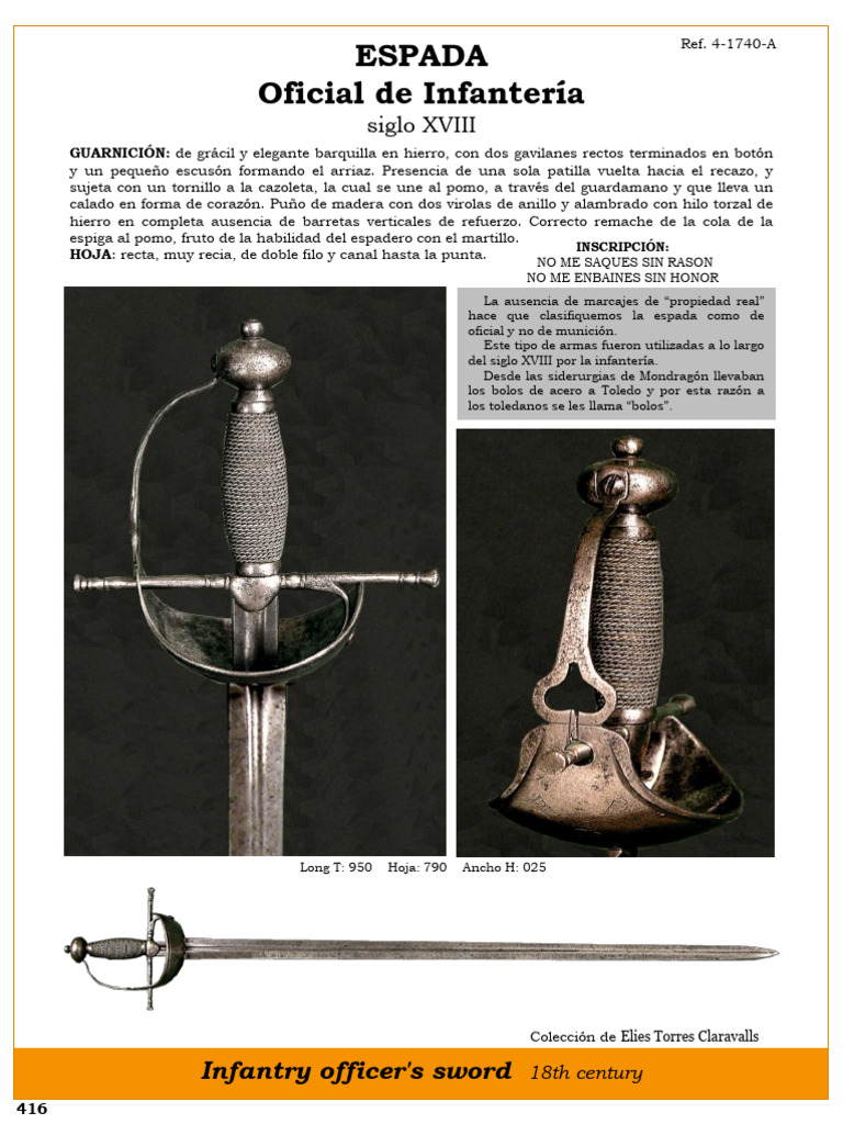 1740 Espada Infantería | PDF