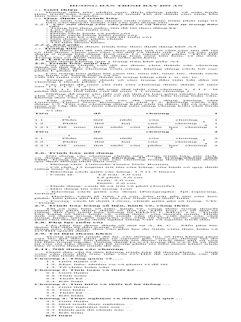 Huongdan Trinh Bay Thuyetminh DAMH DCDT | PDF