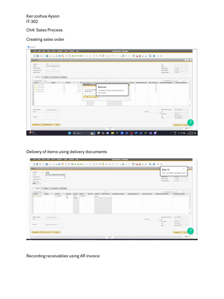 Ayson - Ch4 Sales Process | PDF