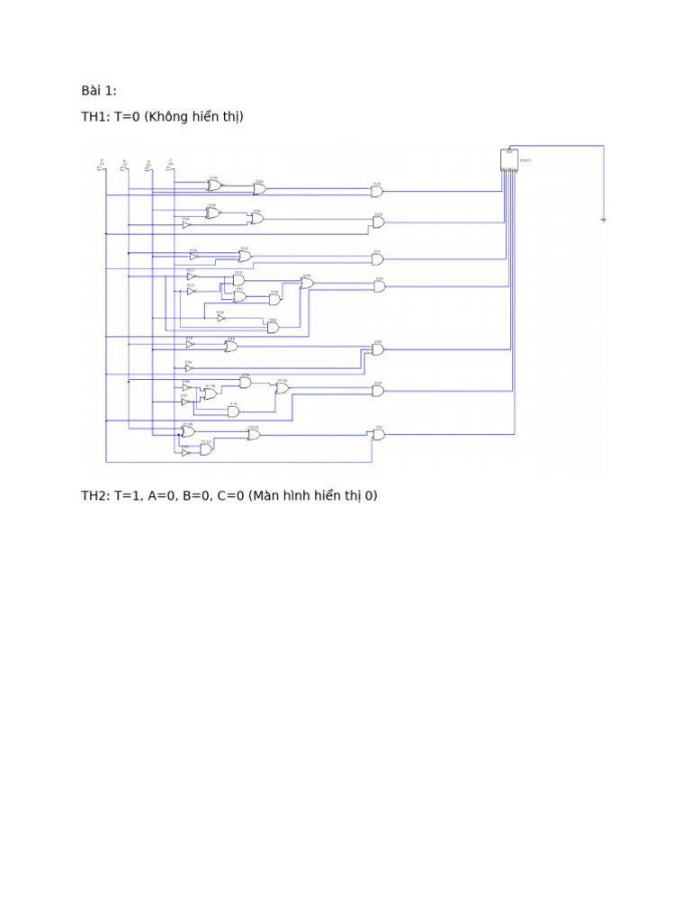 Bài 1: TH1: T=0 (Không hiển thị) | PDF