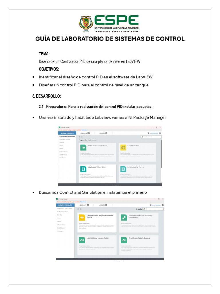 Controlador PID en LabVIEW para Tanques | PDF
