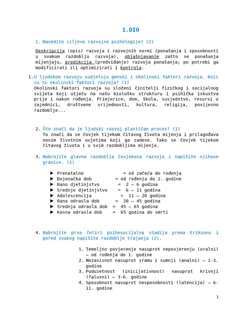 Odgovori Na Pitanja Za Predrokni Ispit Iz RP1 (2) | PDF