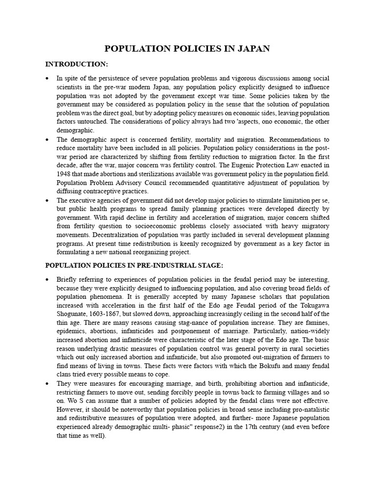 Population Geography Notes Semester | PDF | Family Planning | Total ...