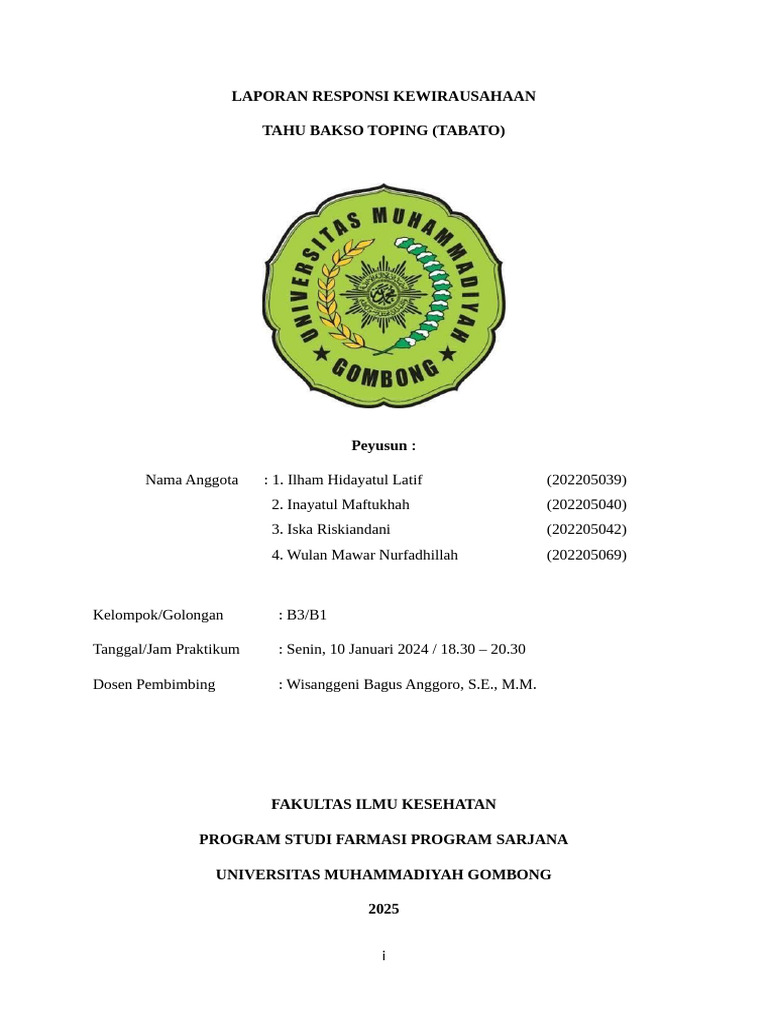 B3 - Responsi Kwu Tabato - 10-01-2025 | PDF