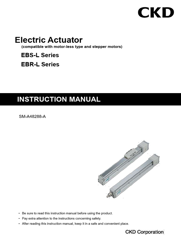 EBS L・EBR L Series (Stepper Motor) (1MB) | PDF | Electrical Wiring | Friction