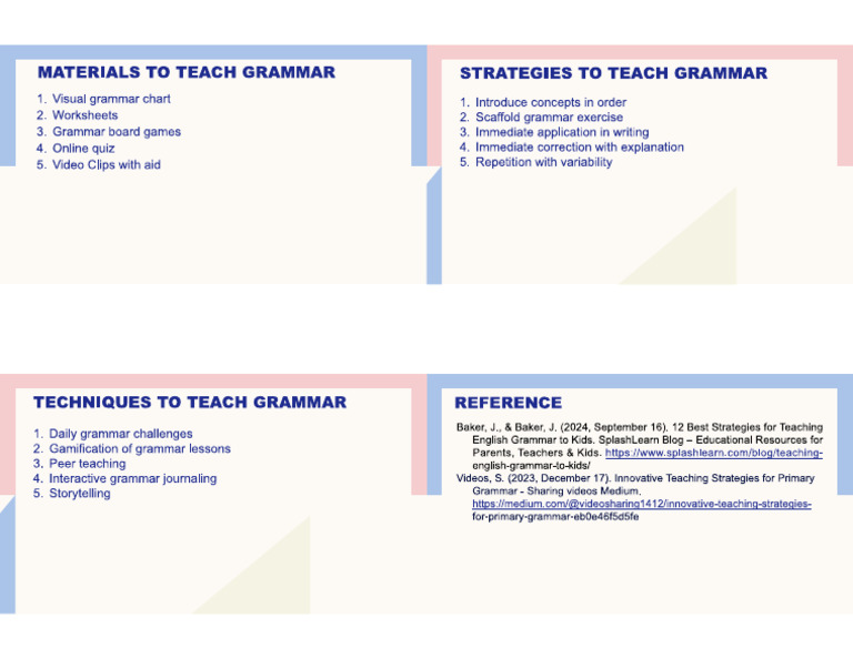 4 Page Grammar | PDF