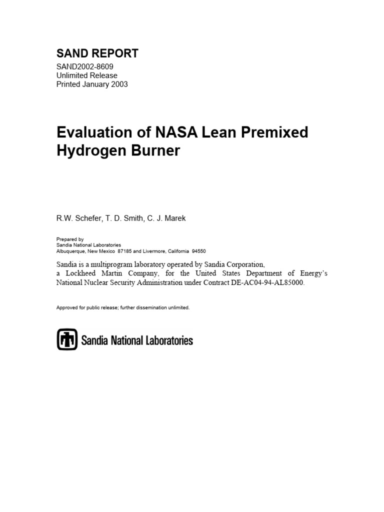 Evaluation of NASA Lean Premixed | PDF | Combustion | Fluorescence