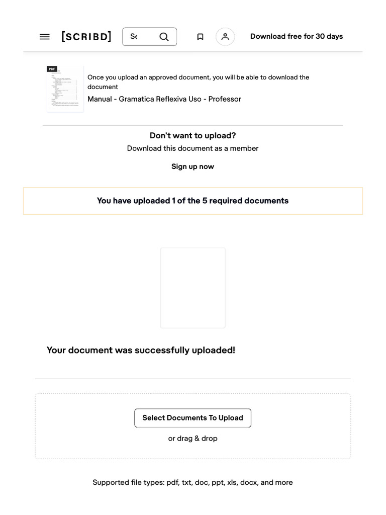 Upload A Document - Scribd | PDF