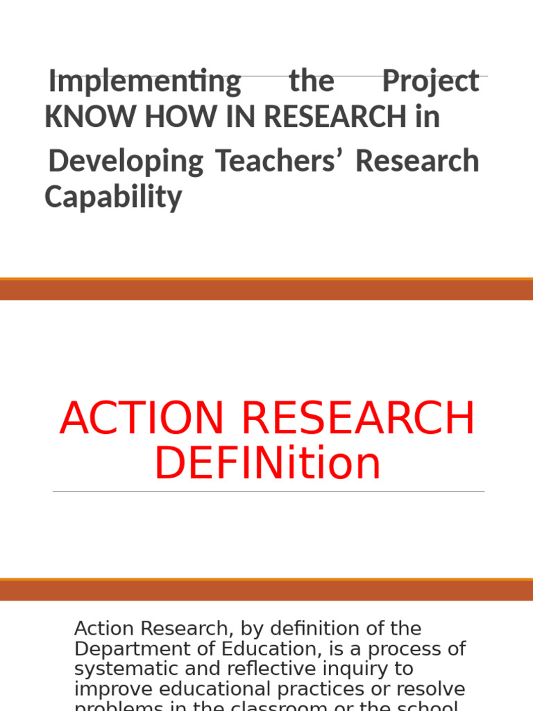 1.1 Action Research Defined | PDF | Teachers | Intelligence