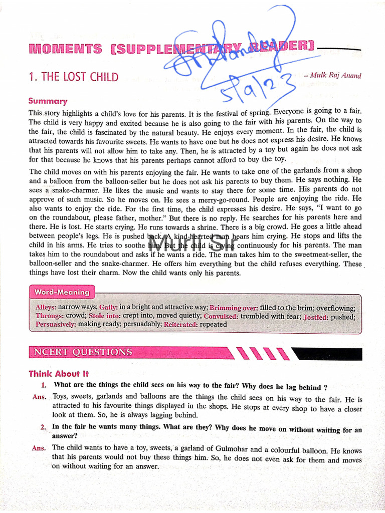 Moments (Class 9 TH) | PDF